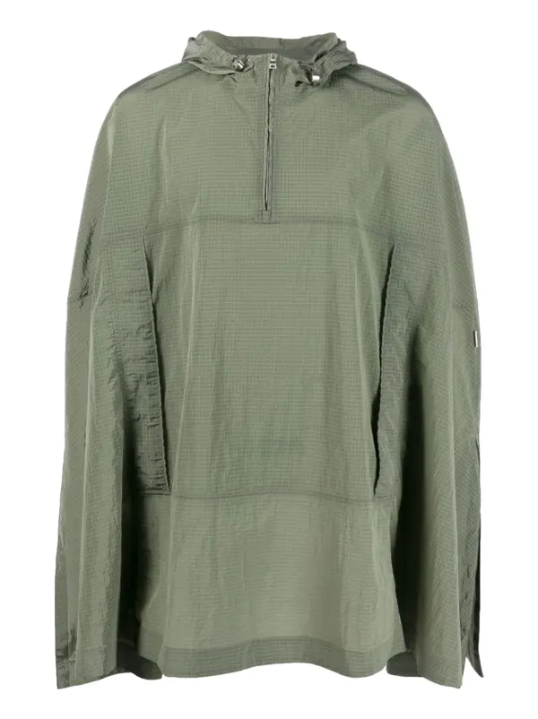 Orlebar Brown Rennick Poncho Hooded Coat - Green