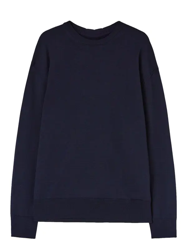 JIL SANDER Fine-knit Wool Jumper - Blue