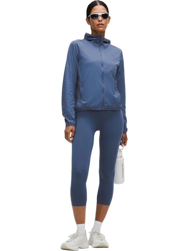 Lululemon Wunder Train High-rise Crop With Pockets 23 - Blue Twill