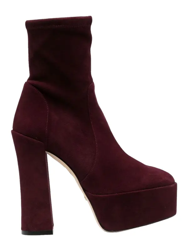 STUART WEITZMAN Platform 150mm Boots - Red