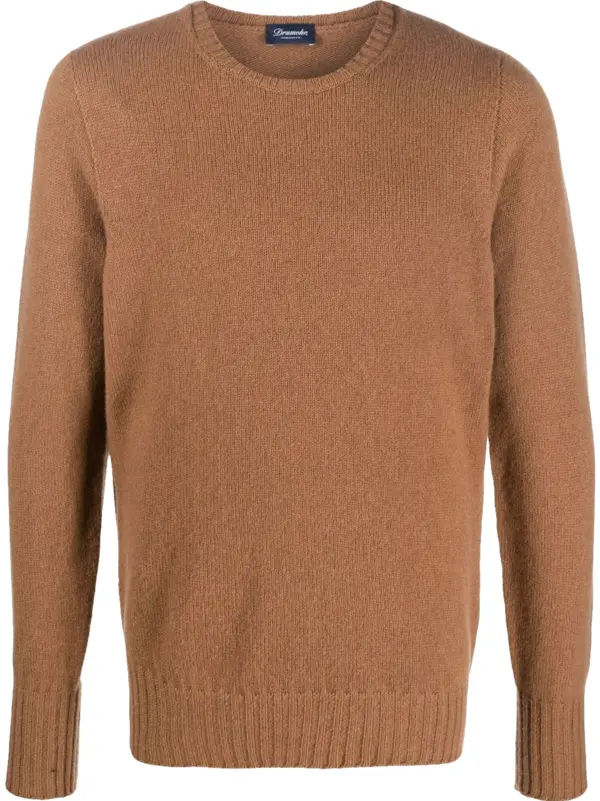DRUMOHR Crew-neck Wool Jumper - Neutrals