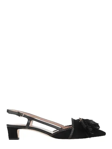 TOD'S Slingback Pumps With Tassels - Black