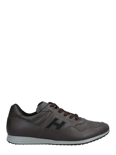 Hogan Soft Leather Sneakers - Brown