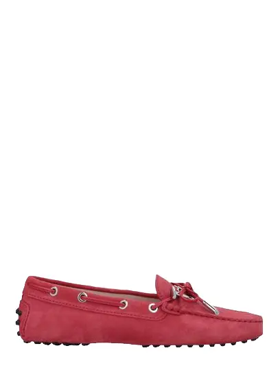 TOD'S Leather Loafers - Red