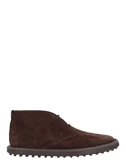 TOD'S Leather Ankle Boots - Brown