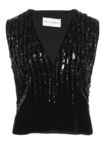 Alberta Ferretti Tailored Vest - Black