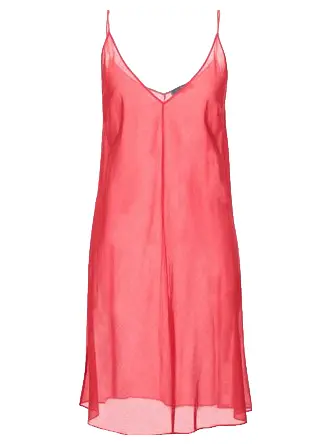 Antonelli Firenze Mini Cotton Slip Dress - Red