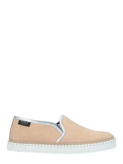 Hogan Rebel Leather Sneakers - Beige