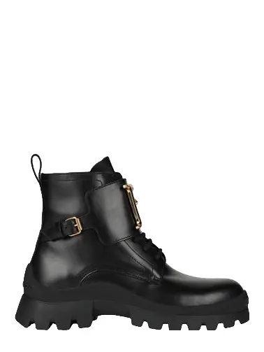 Dsquared2 Ankle Boots In Calfskin - Black