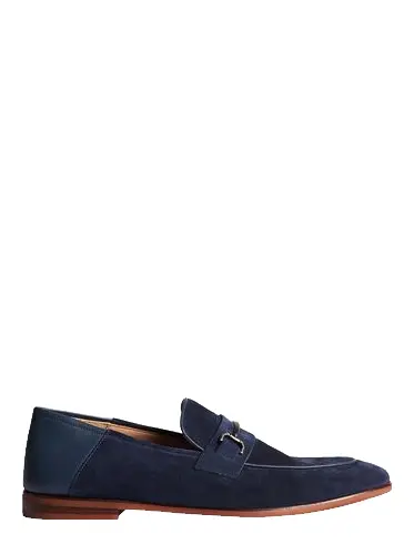 Dunhill Loafers In Leather - Blue