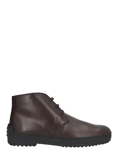 TOD'S Ankle Boots In Leather - Brown