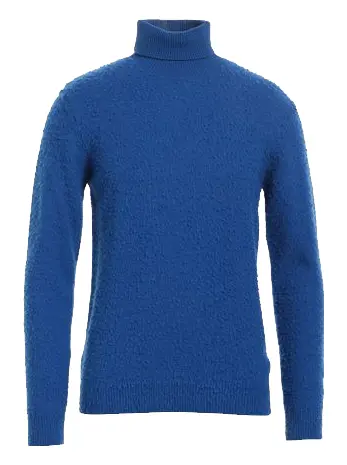 DANIELE ALESSANDRINI Turtleneck Knit Top - Blue