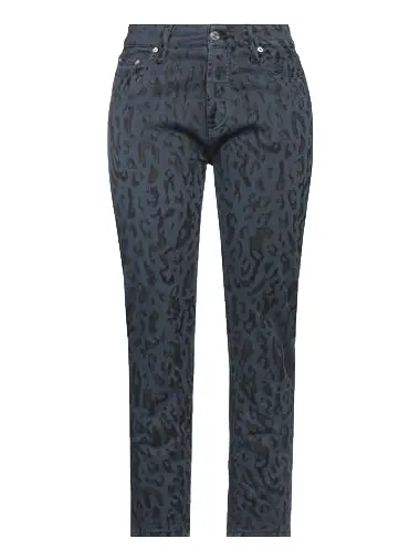 DEPARTMENT 5 Tapered Animal Print Pants - Navy