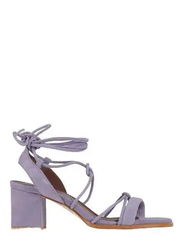 ALOHAS Leather Thong Sandals - Purple