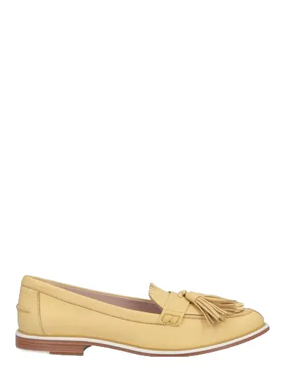 TOD'S Leather Loafers - Yellow