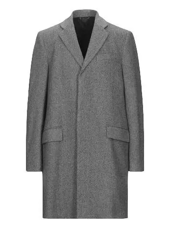 Dolce & Gabbana Single-breasted Striped Flannel Coat - Grey