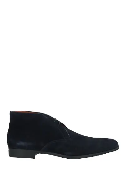 Santoni Soft Leather Ankle Boots - Blue