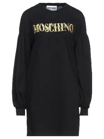 Moschino Mini Cotton Jersey Dress - Black