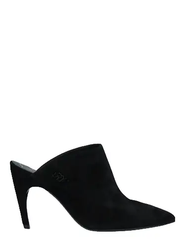 ROGER VIVIER Suede Mules - Black