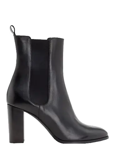 LEONARDO PRINCIPI Leather Heeled Chelsea Boots - Black