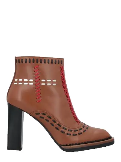 TOD'S Leather Ankle Boots - Brown