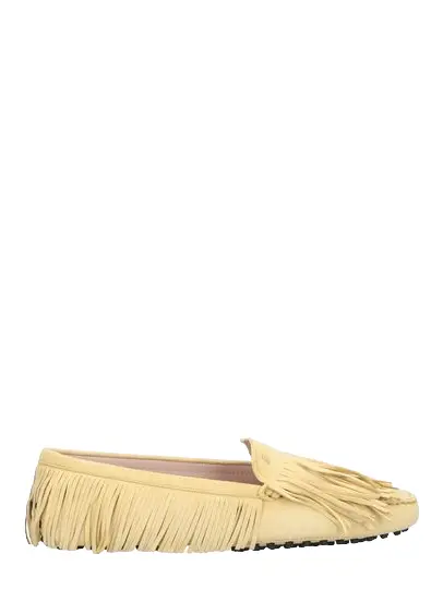 TOD'S Leather Loafers - Yellow