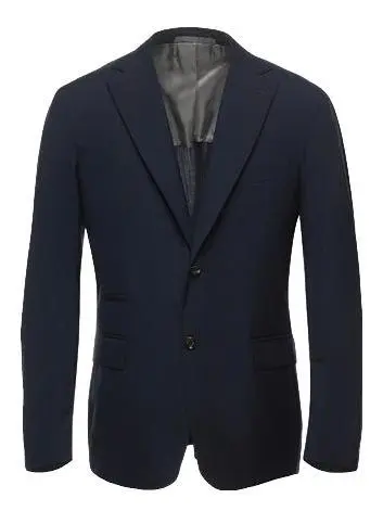 Eleventy Wool Single-breasted Blazer - Blue