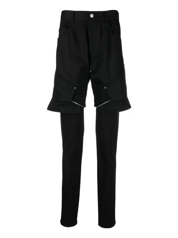 1017 Alyx 9sm Layered Trouser Shorts - Black