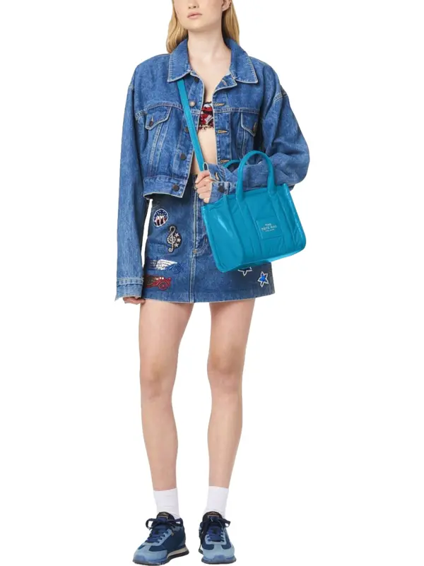 Marc Jacobs Shiny Crinkle Small Tote Bag - Blue