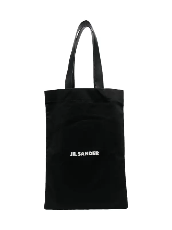 JIL SANDER Logo-print Tote Bag - Black
