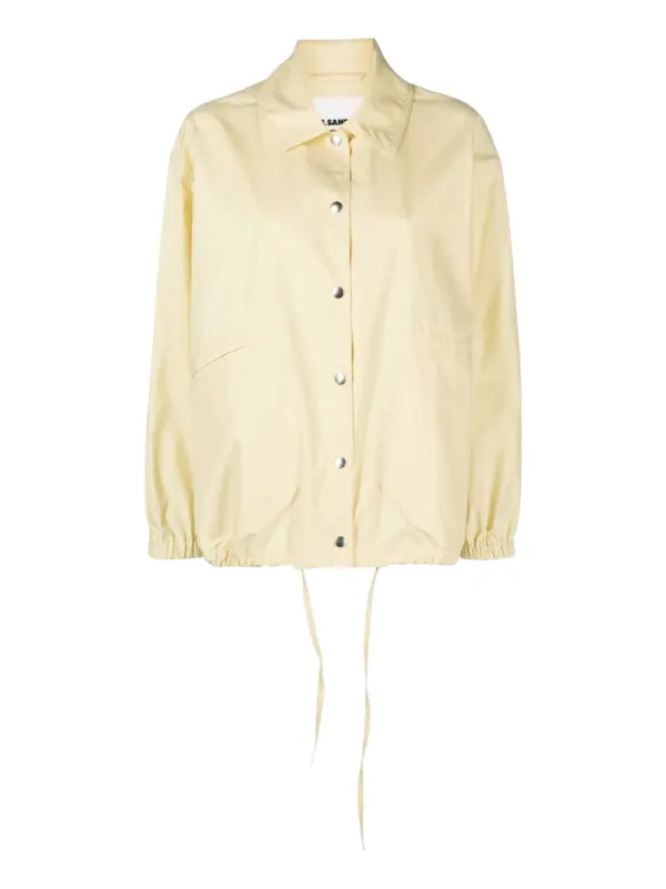 JIL SANDER Logo-print Shirt Jacket - Yellow