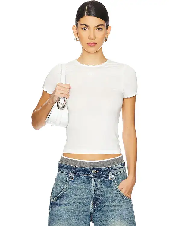 White Mini Women Tops T Shirts | Editorialist