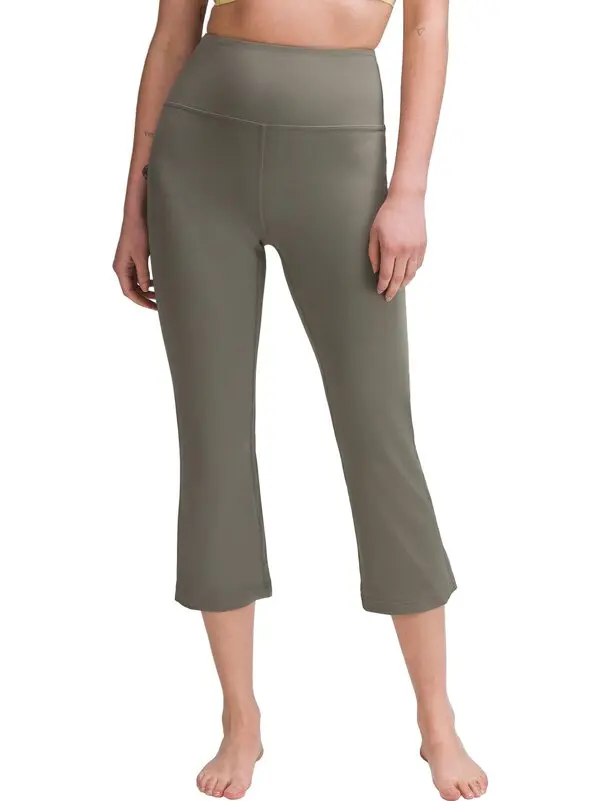 Lululemon Groove Super-high-rise Crop 23 - Grey Sage