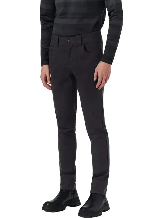 Bugatchi Stretch Knit Trousers - Asphalt