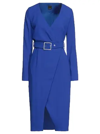 Pinko Midi Crepe Dress - Blue