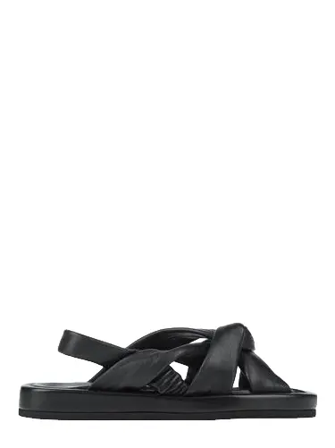 STRATEGIA Sandals In Soft Leather - Black