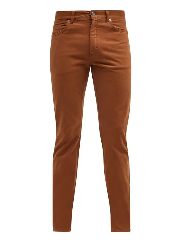 Zegna 5-pocket Straight Leg Pants - Foliage