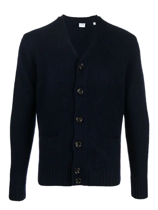 Aspesi Button-up Wool Cardigan - Blue