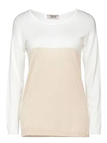 TSD12 Knitted Lightweight Sweater - Beige