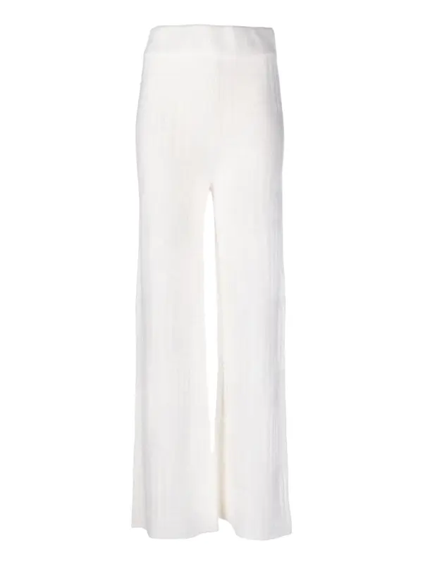 LANVIN Knitted Cashmere Trousers - Neutrals
