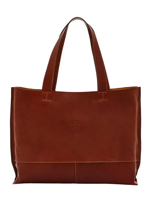 Il Bisonte Valentina Vachetta Leather Tote Bag - Seppia