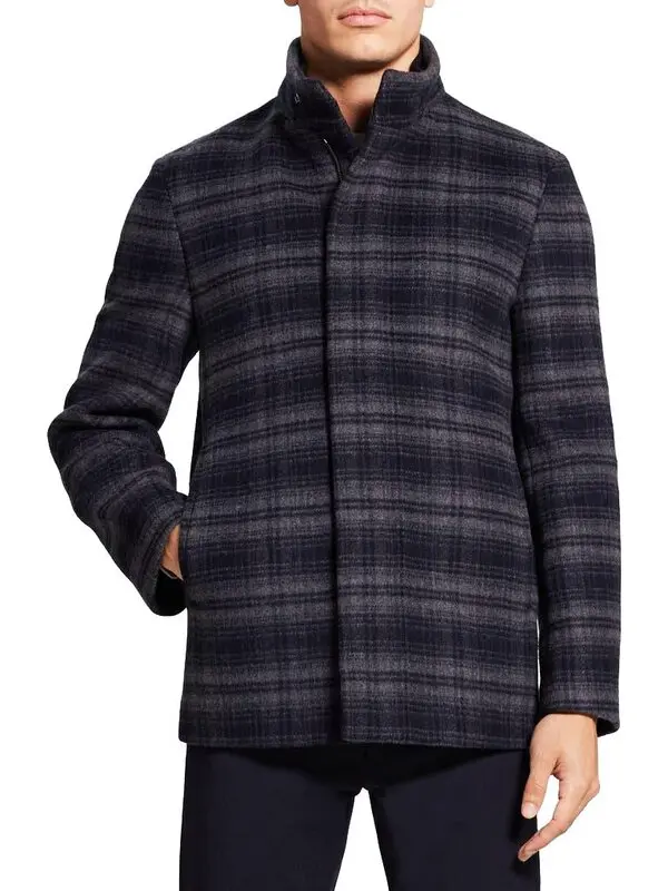 Theory Clarence Pure 2 Recycled Wool Jacket - Baltic Multi - Zci