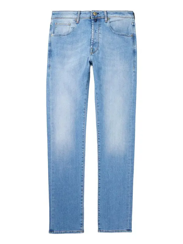 Incotex Slim-fit Straight-leg Jeans - Blue
