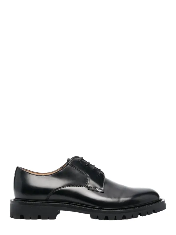 SCAROSSO Chunky-soled Derby Shoes - Black