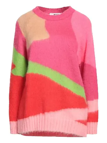 MSGM Multicolor Pattern Sweater - Pink