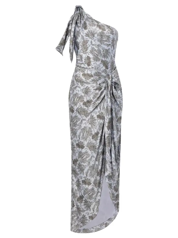 Cinq À Sept Gretchen Floral-print Dress - Blue