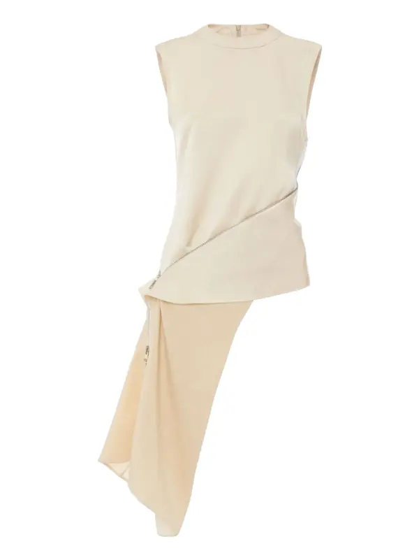JW Anderson Zip-detail Sleeveless Top - White