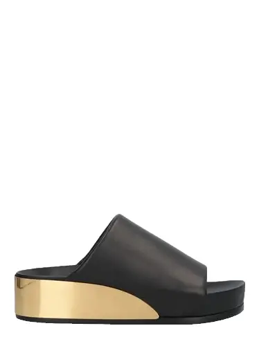 JIL SANDER Sandals In Soft Leather - Black