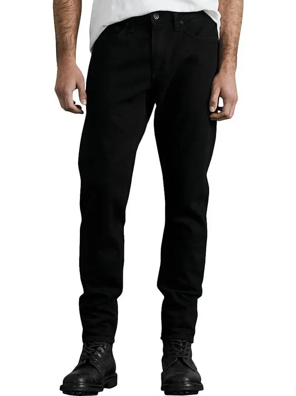 Rag & Bone Fit 3 Authentic Stretch Slim Athletic Jeans - Black