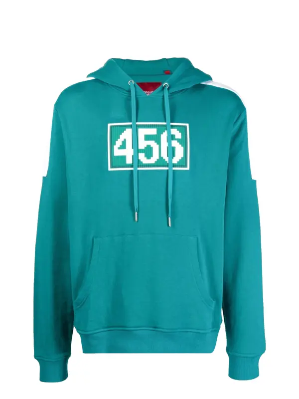 MOSTLY HEARD RARELY SEEN Embossed-motif Long-sleeve Hoodie - Green